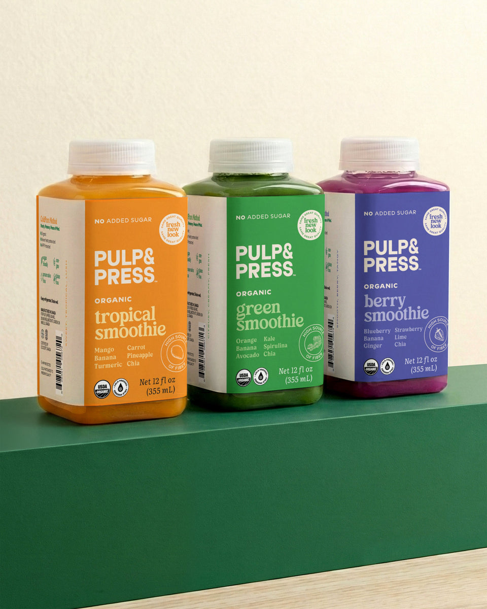 Detox Smoothies - Organic, Premade Healthy Smoothie Bottles – Pulp ...