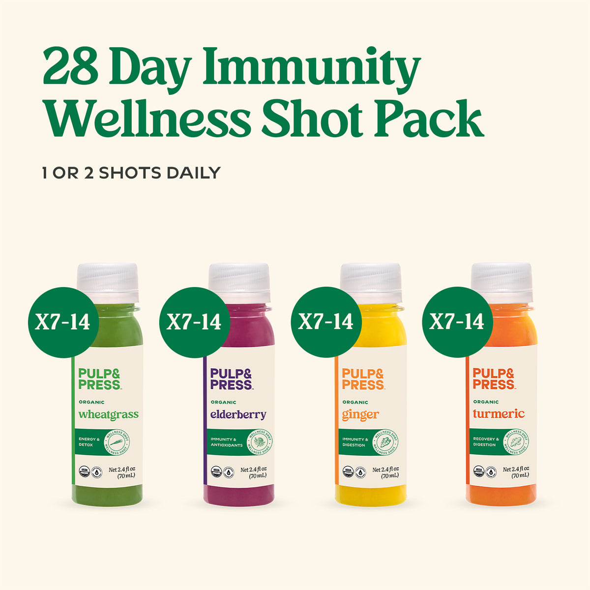 28 Day Immunity Wellness Shot Pack | Pulp & Press – Pulp & Press USA Inc.